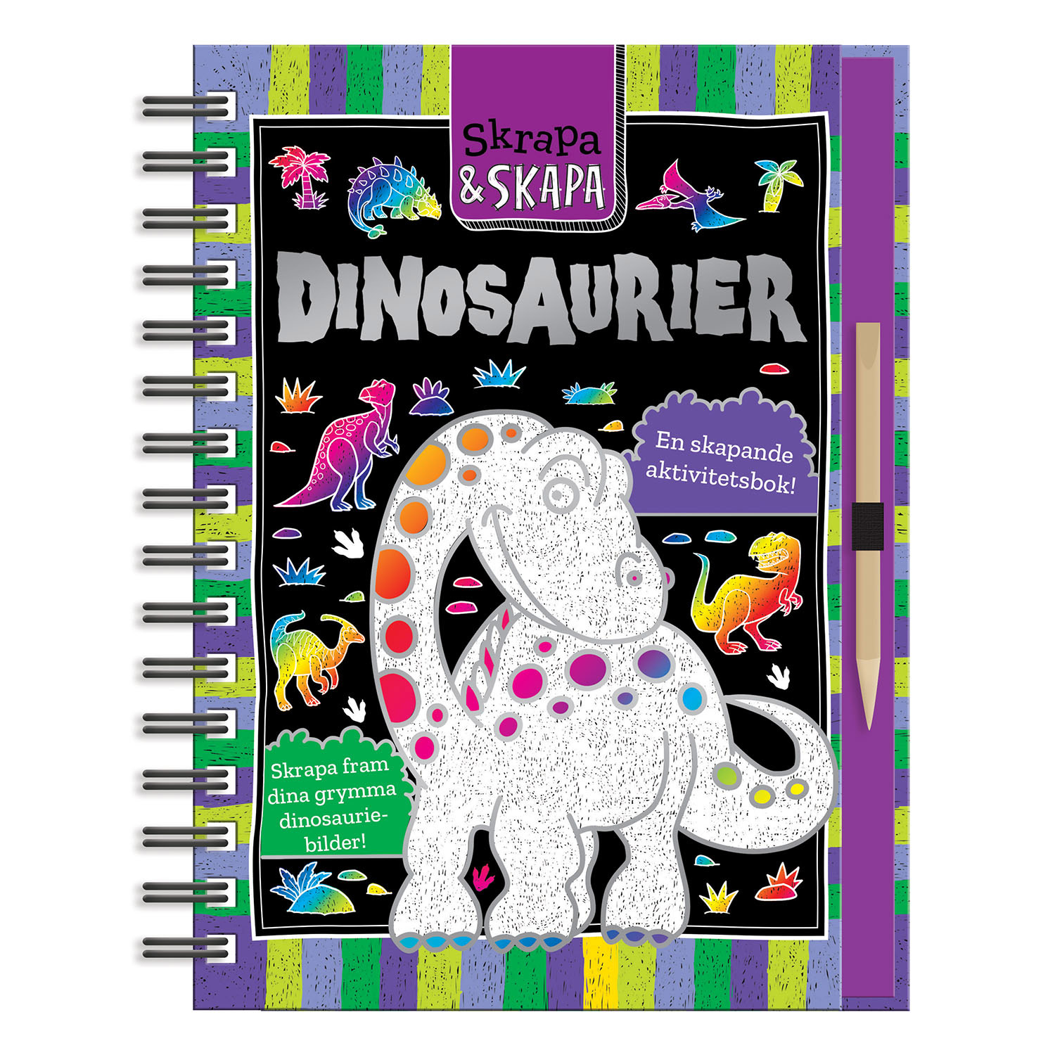Skrapa och Skapa - Dinosaurier | Barthelson Förlag | BabyNord